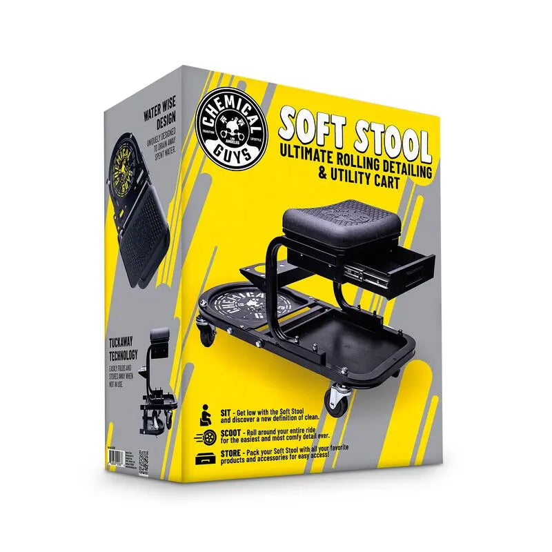 Soft Stool Ultimate Rolling Detailing & Utility Cart | Chemical Guys